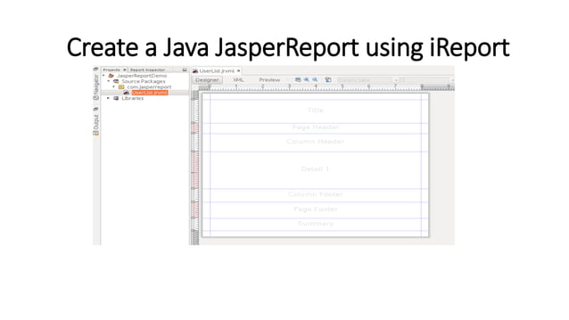 Introduction to java Jasper Report with Server & iReport | PPTX Introduction to java Jasper Report with Server & iReport | PPTX