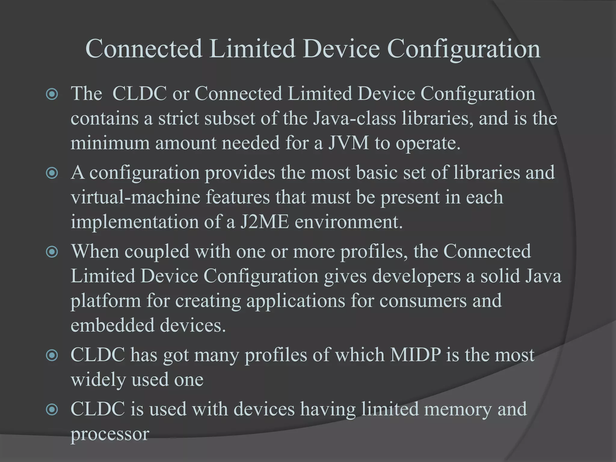 Introduction To J2ME(FT - Prasanjit Dey) | PPT