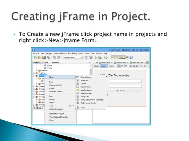 Introduction to java netbeans | PPTX | Programming Languages | Computing