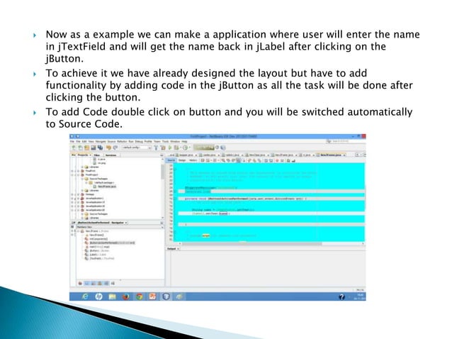 Introduction to java netbeans | PPTX | Programming Languages | Computing