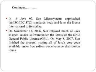 Introduction to java new | PPT