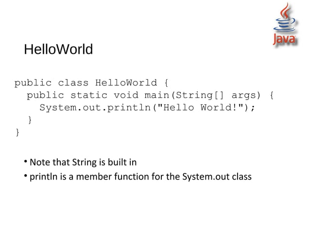 Introduction To Java Programming Ppt Programming Languages Computing