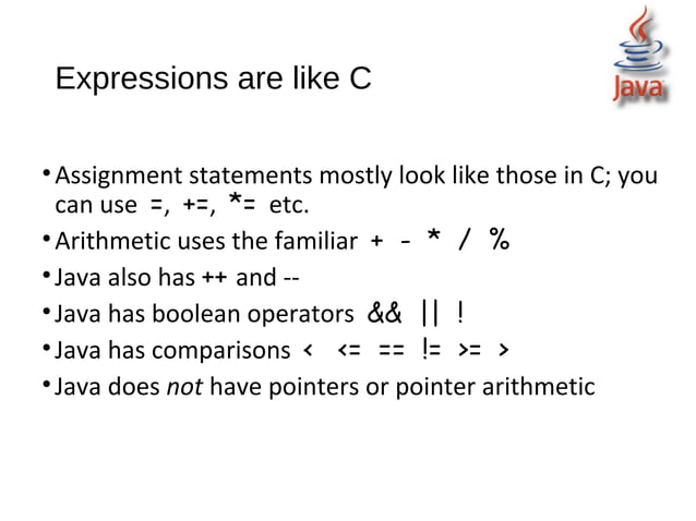 Introduction To Java Programming Ppt Programming Languages Computing
