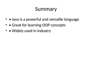 Introduction_to_Java_Programming for beginners. | PPT