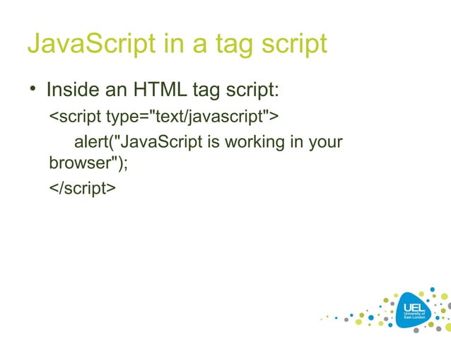 Introduction to JavaScript | PPT | Web Development | Internet