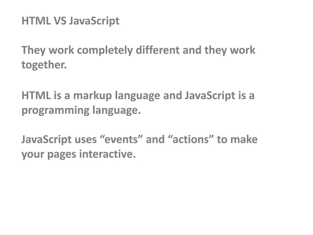 Introduction to java script | PDF | Web Development | Internet