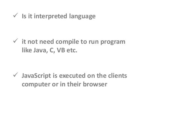 Introduction to java script