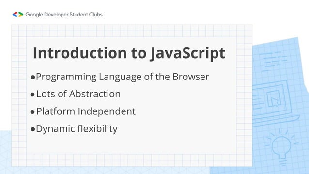 Introduction to JavaScript | PPTX | Web Development | Internet