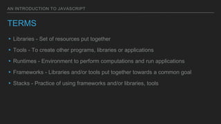 Introduction to Javascript | PPT
