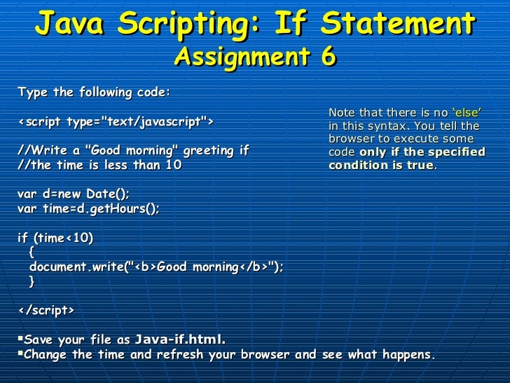 Introduction To Java Scripting