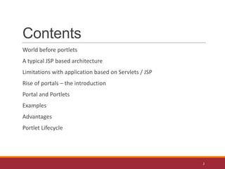 Introduction to java standard portlets | PPT