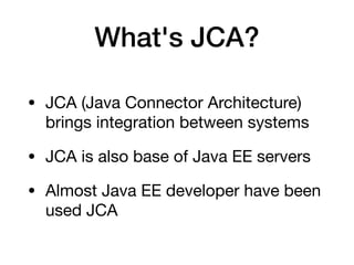 Introduction to JCA and MDB | PPT