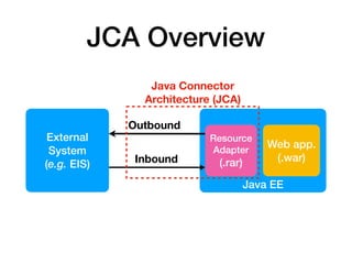 Introduction to JCA and MDB | PPT