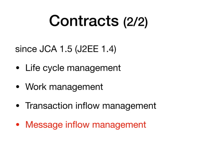 Introduction to JCA and MDB | PPT