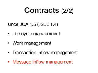 Introduction to JCA and MDB | PPT