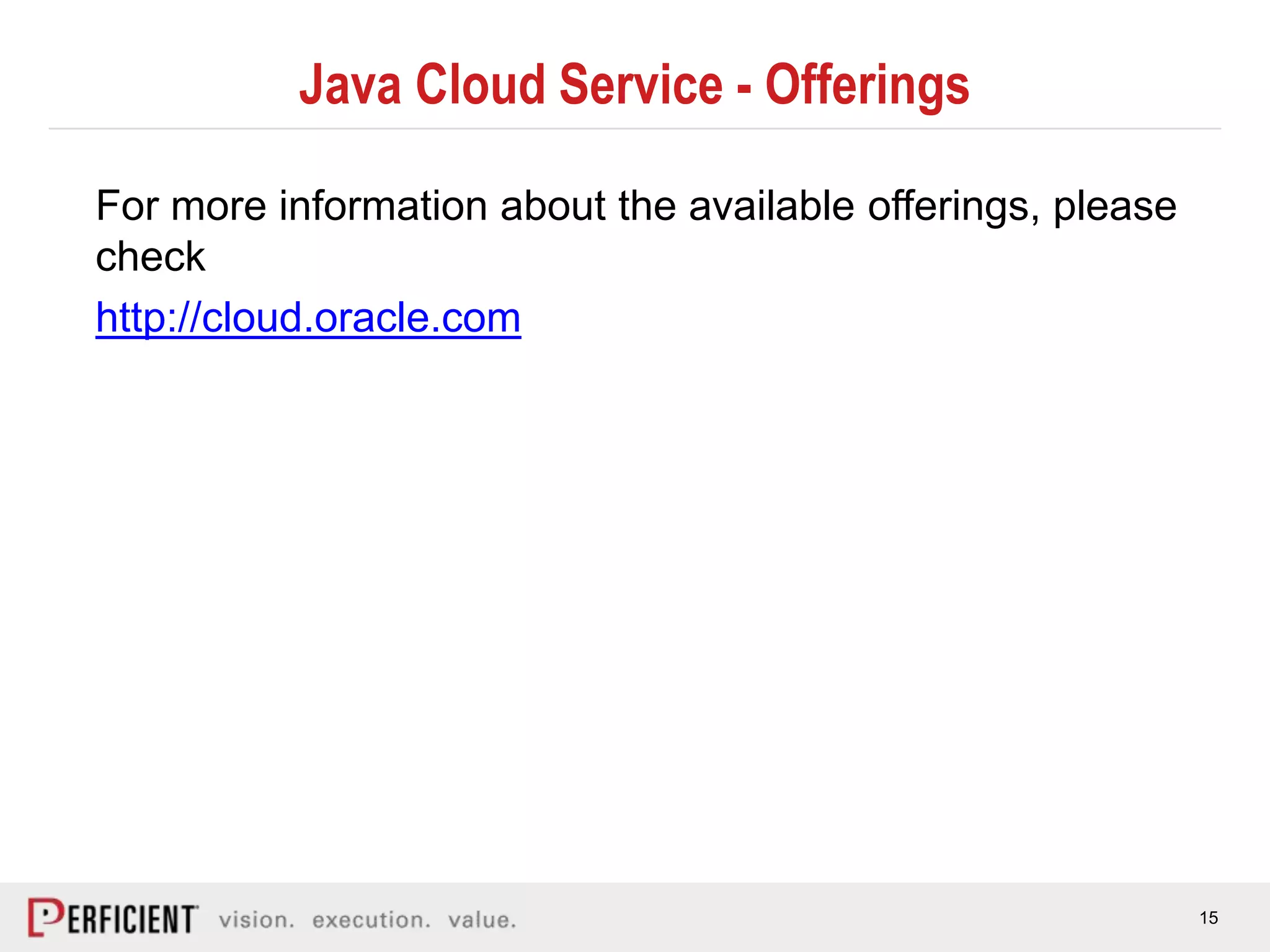 Introduction to Java Cloud Service | PPTX