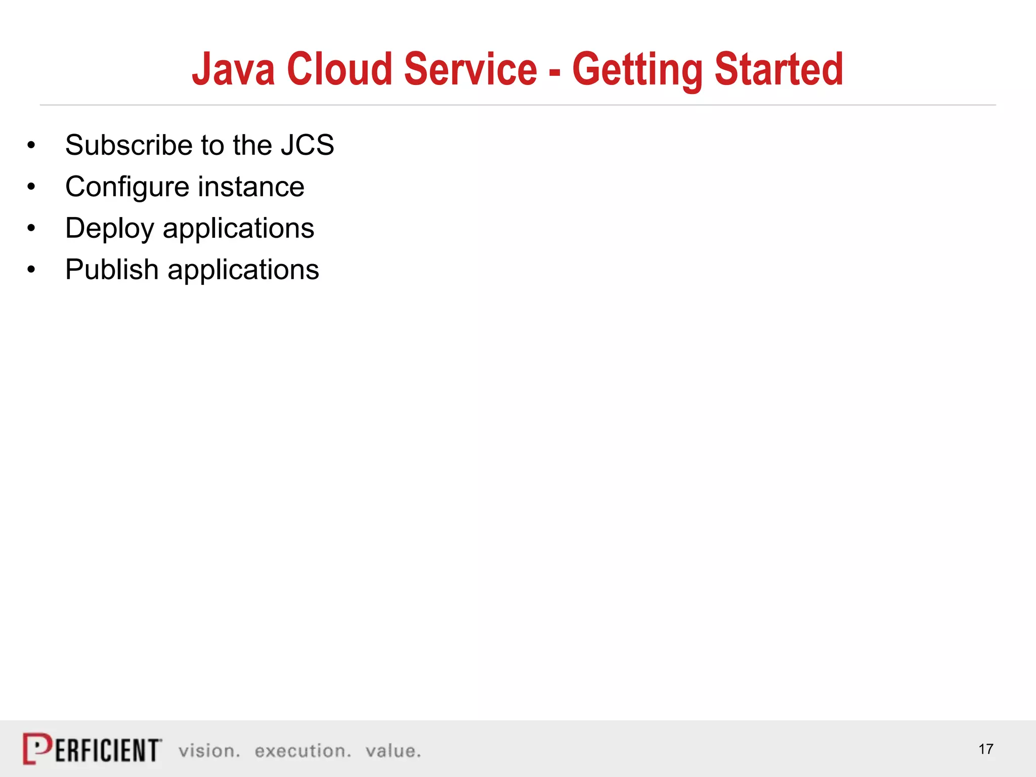 Introduction to Java Cloud Service | PPTX
