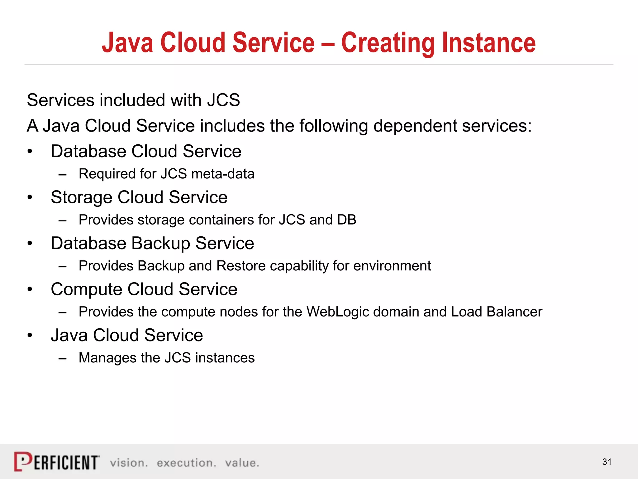 Introduction to Java Cloud Service | PPTX