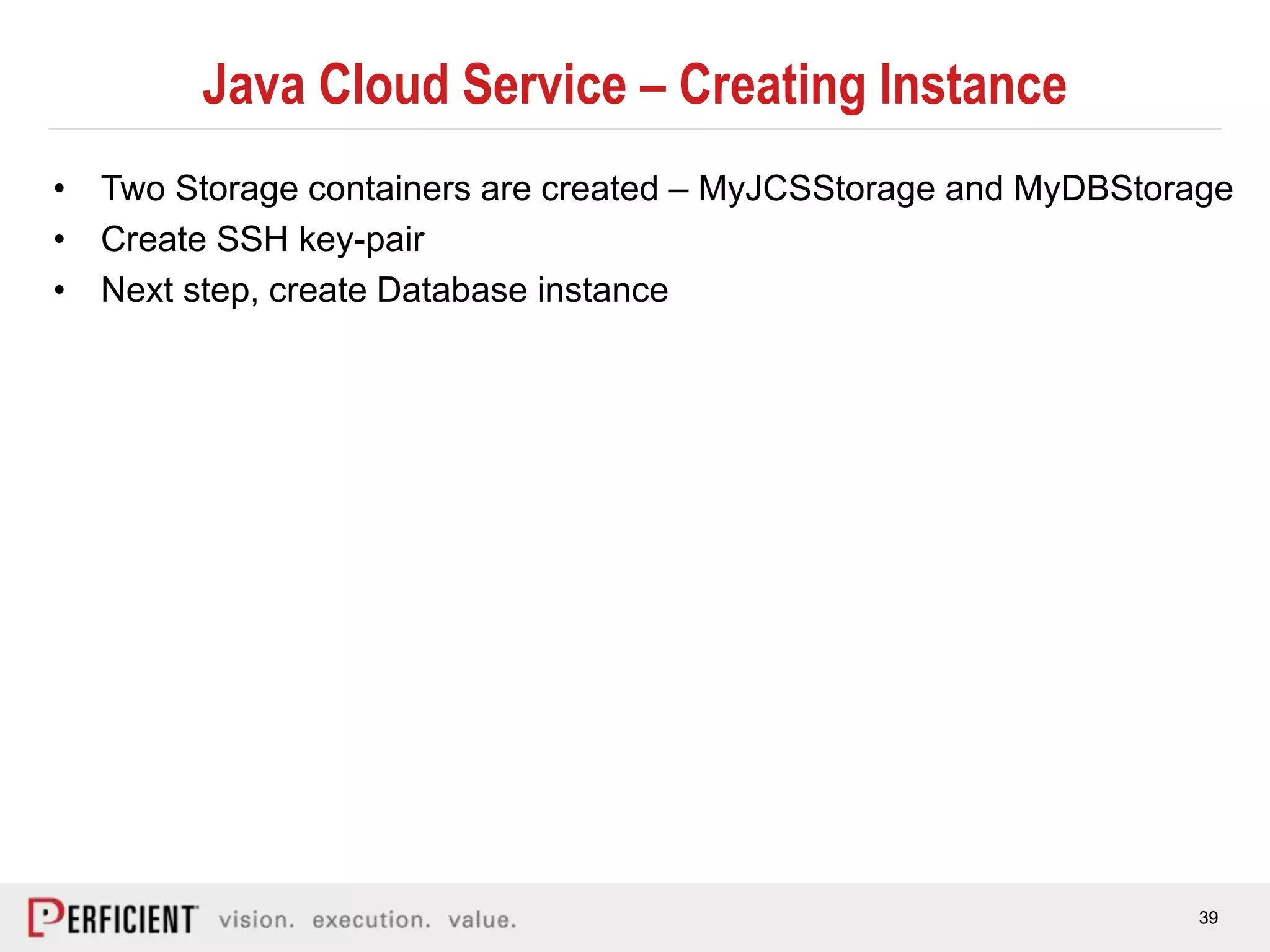 Introduction to Java Cloud Service | PPTX