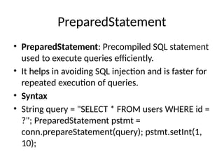 Introduction to JDBC and ODBC.pptx jdjdnjdjdndjdjndj | PPT