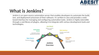 Introduction to Jenkins Continuous Integration & Deployment | PPTX