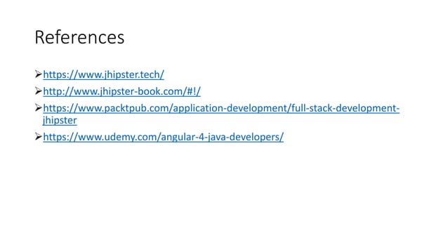 Introduction to JHipster | PDF