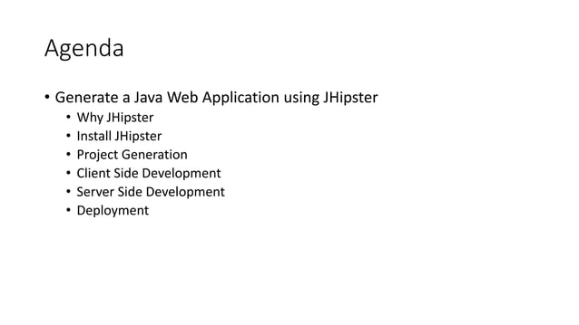 Introduction to JHipster | PDF