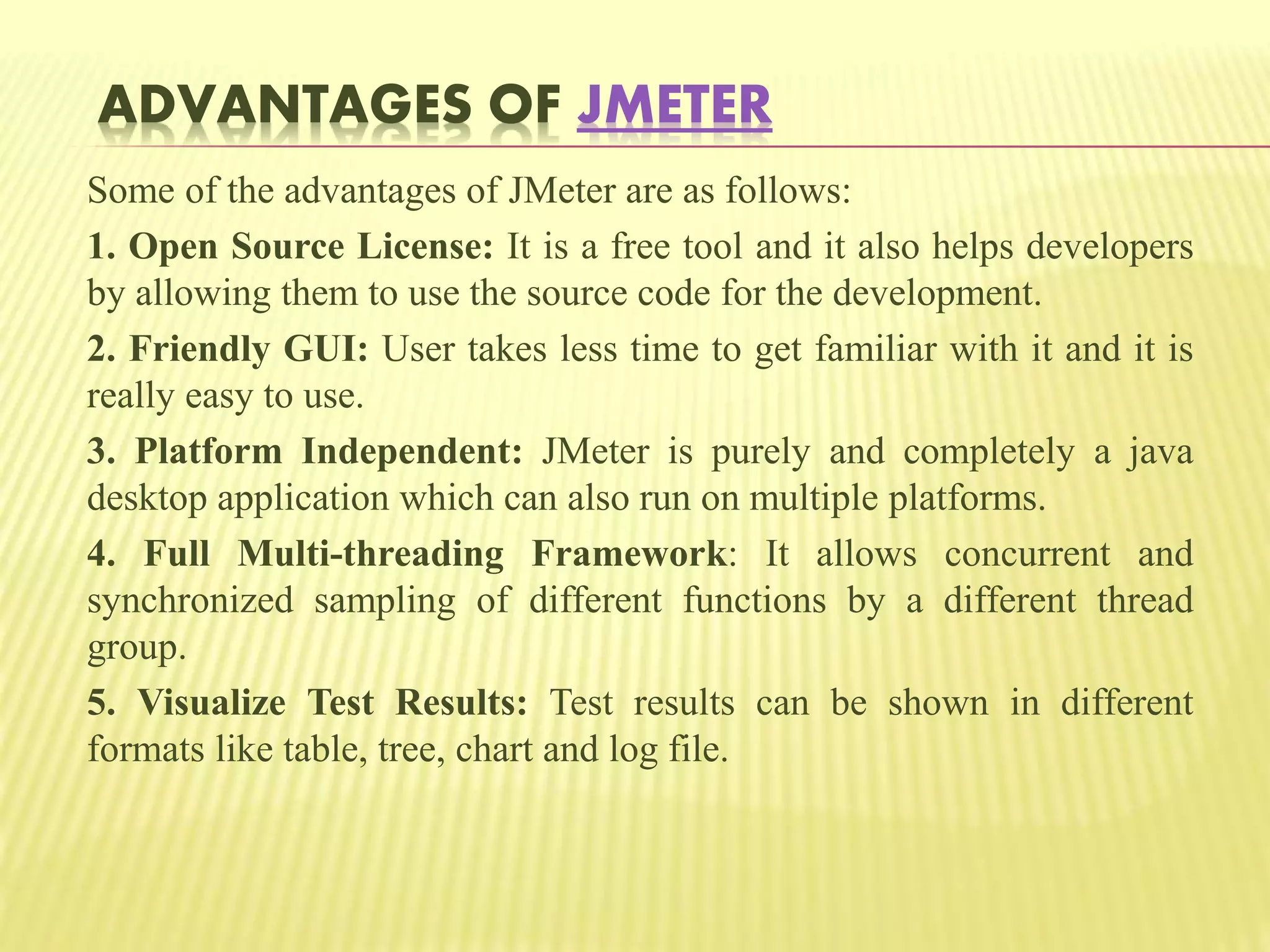 Introduction to jmeter & how to view jmeter Test Result in Real-Time | PPT