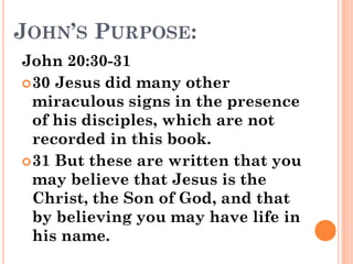 Introduction to john gospel | PPT