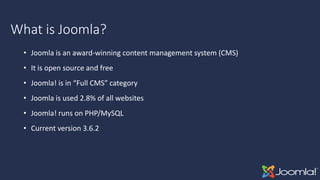 Introduction to Joomla | PPTX
