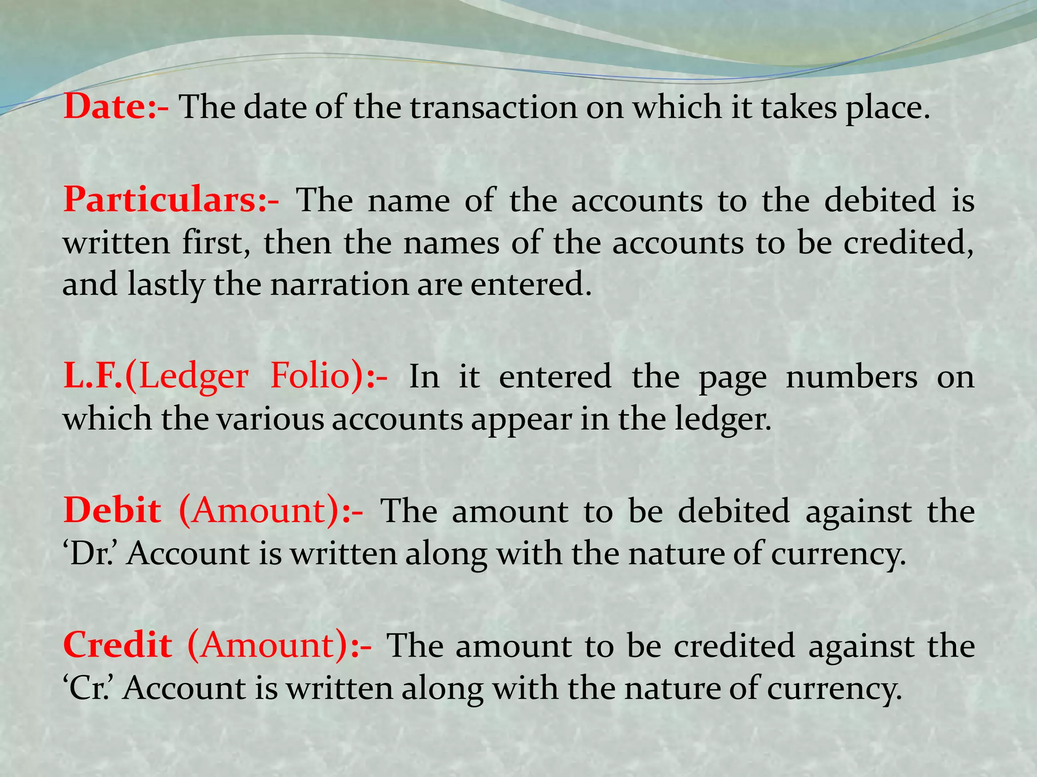 Introduction to journal entry | PPTX