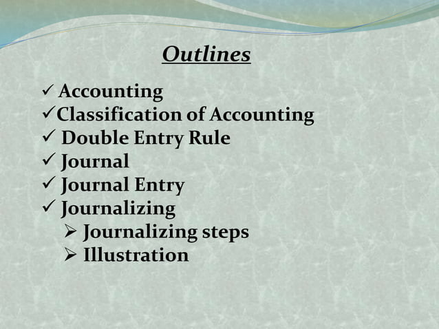 Introduction to journal entry | PPTX