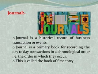 Introduction to journal entry | PPTX