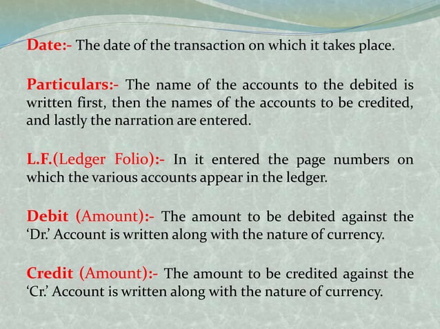 Introduction to journal entry | PPTX