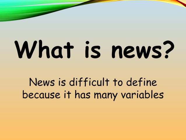 Introduction to journalism | PPT