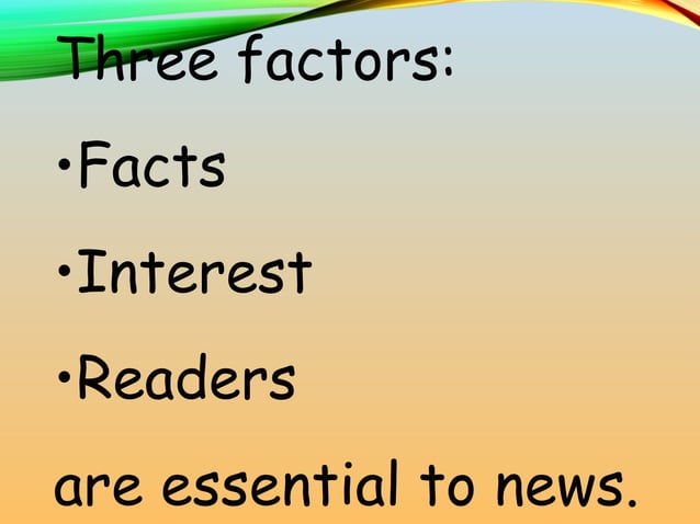 Introduction to journalism | PPT