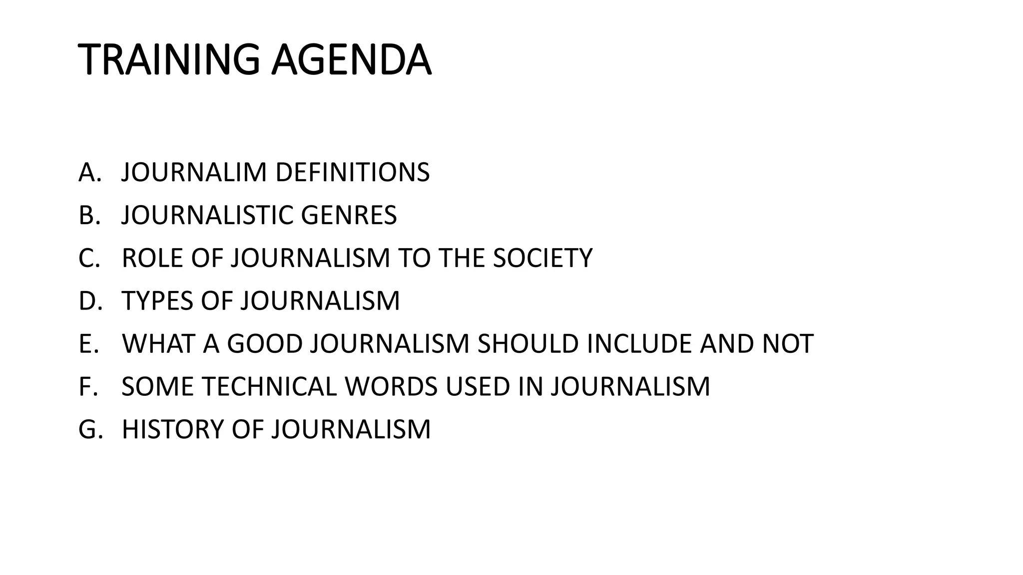 INTRODUCTION TO JOURNALISM FOR CAREER IN JOURNALISM | PPT