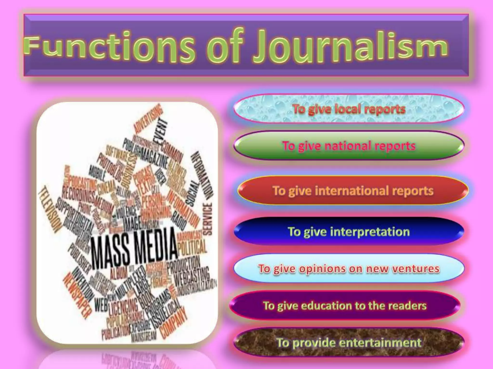 Introduction to Journalism and Role of Press | PPTX