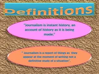 Introduction to Journalism and Role of Press | PPT