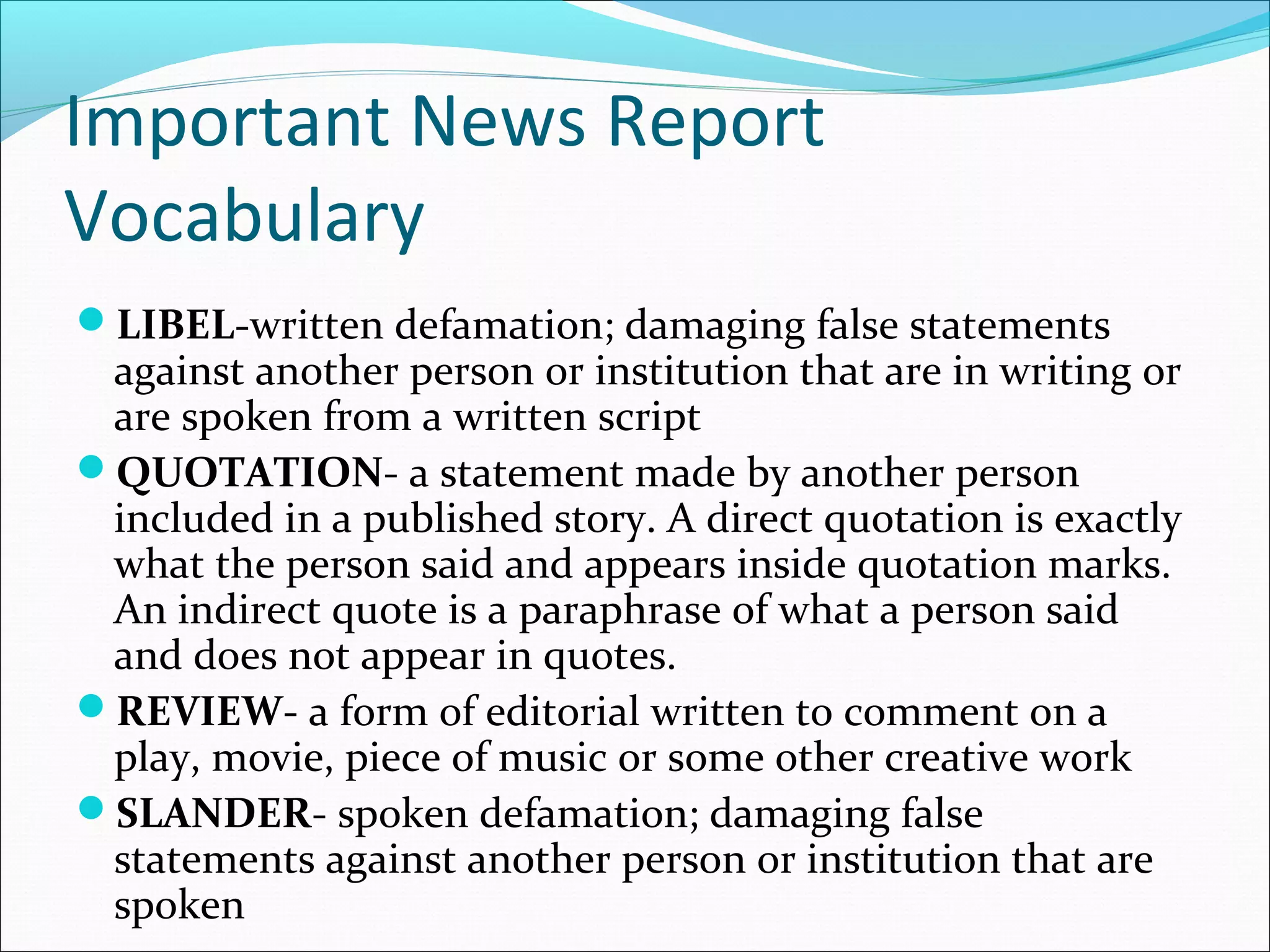 Introduction to Journalism | PPT