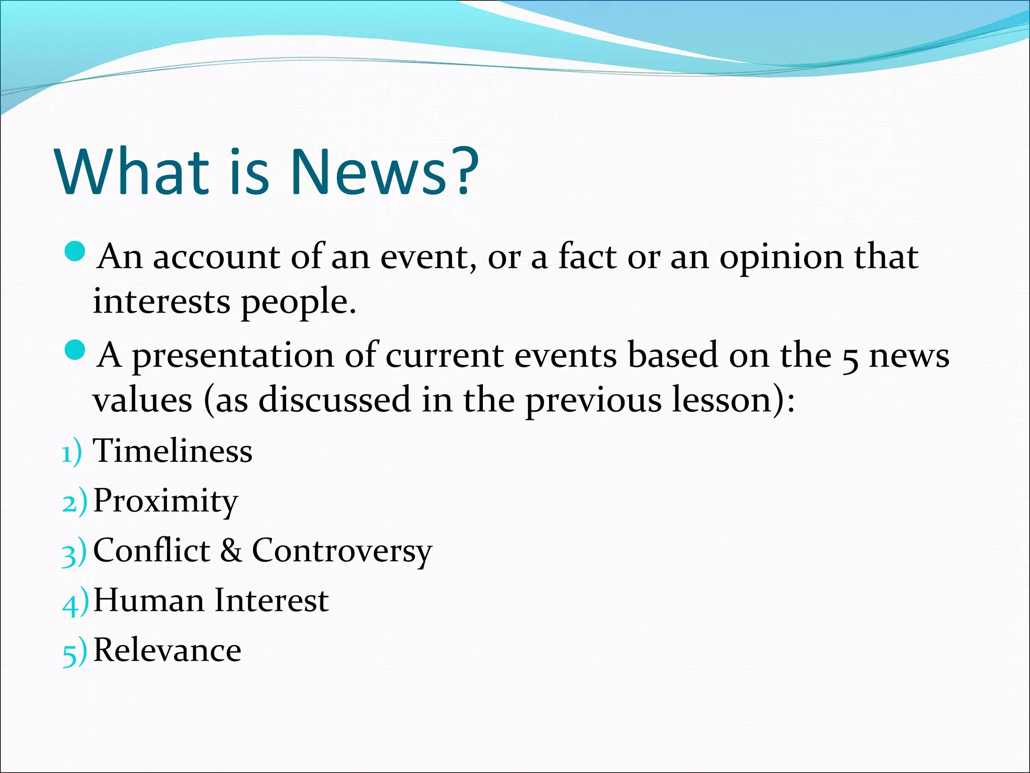 Introduction to Journalism | PPT