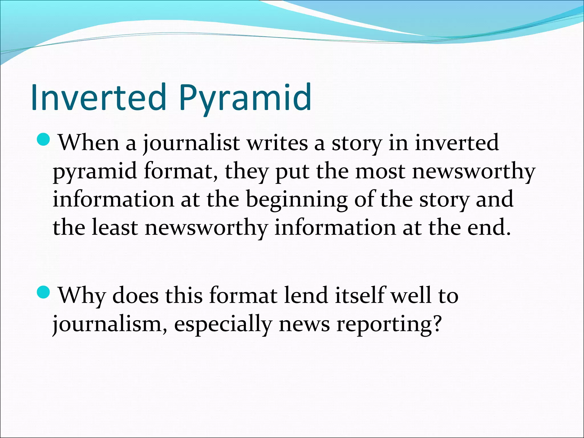 Introduction to Journalism | PPT