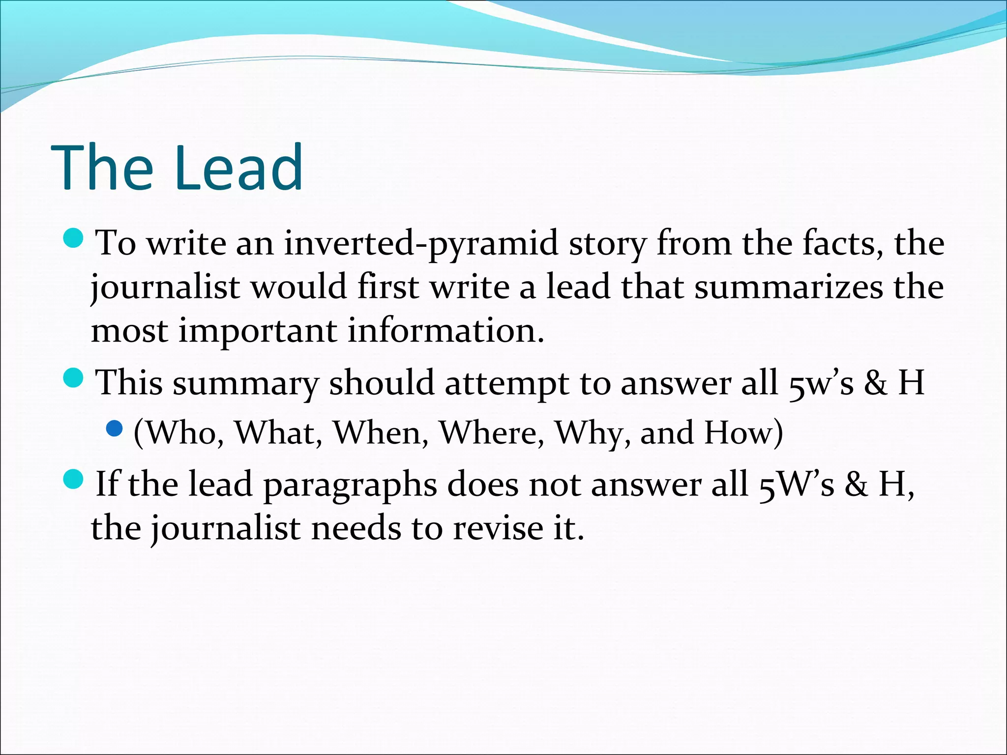 Introduction to Journalism | PPT