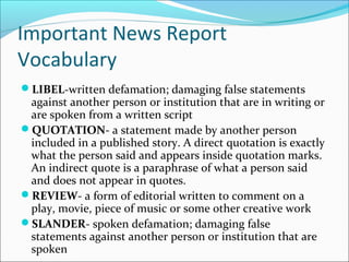 Introduction to Journalism | PPT