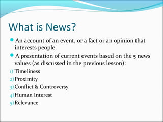 Introduction to Journalism | PPT