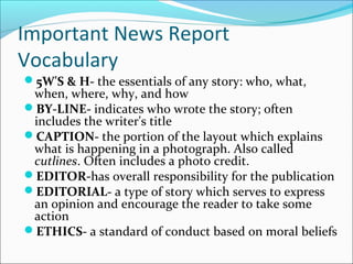 Introduction to Journalism | PPT
