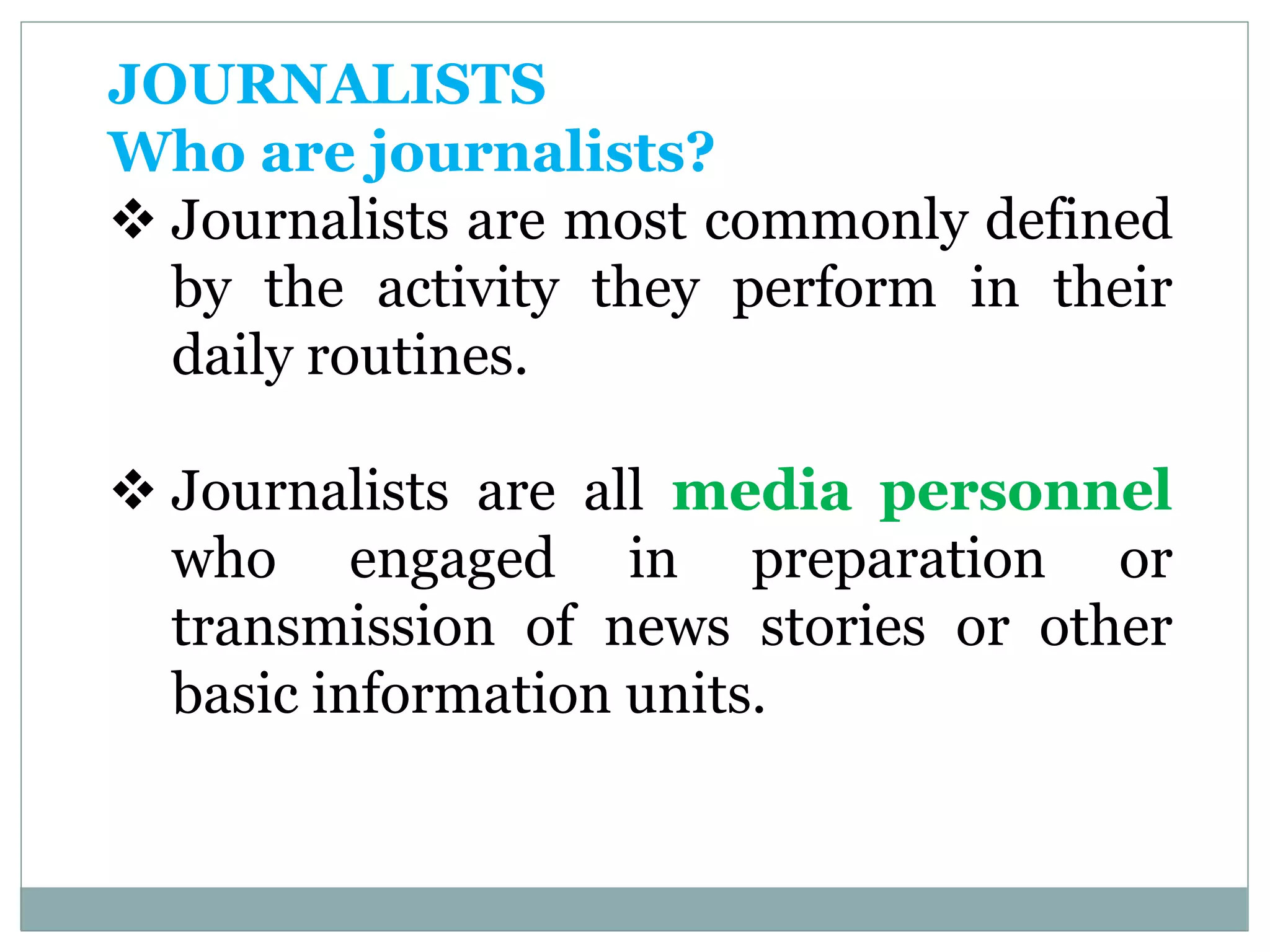 Introduction to Journalism PPT.pptx