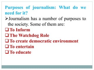 Introduction to Journalism PPT.pptx