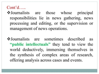 Introduction to Journalism PPT.pptx