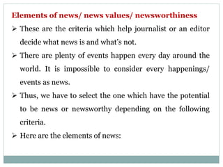 Introduction to Journalism PPT.pptx